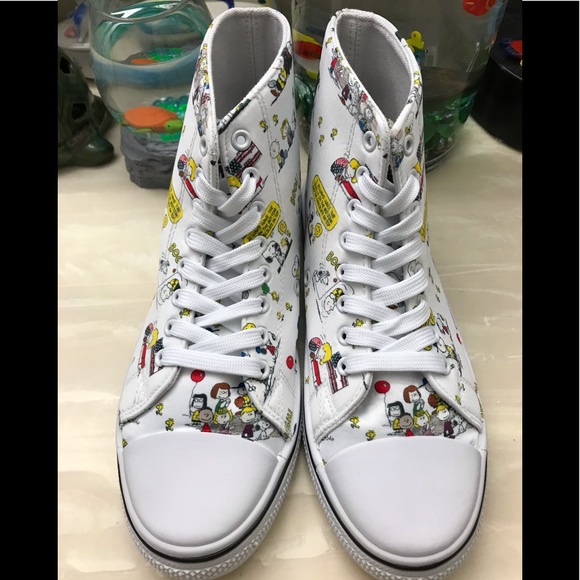 Shoes | Snoopy High Top Sneakers Peanuts Characters | Poshmark